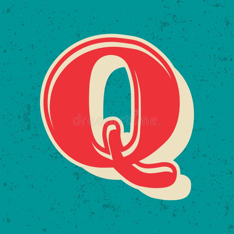 Vintage Bold Vector Design Alphabet and Numbers Stock Vector ...