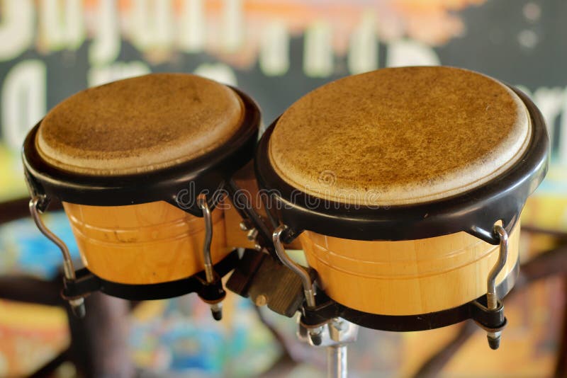 Vintage Bongo stock image. Image of background, instrumental - 64293441