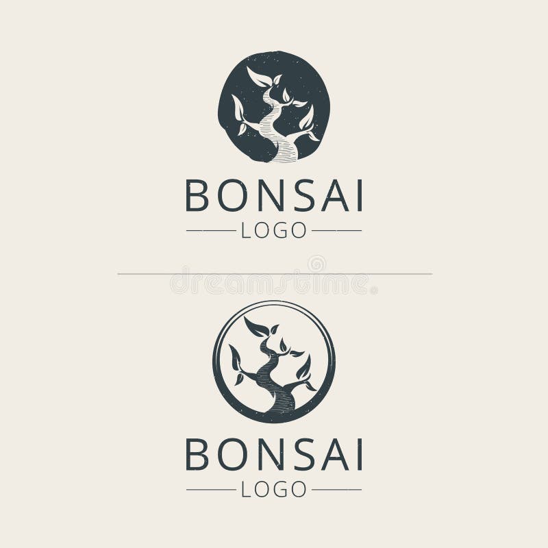 Bonsai logo template stock vector. Illustration of decoration - 234602482