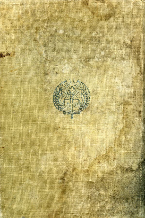 Vintage Book Cover with Stains Stock Illustration - Illustration of ...