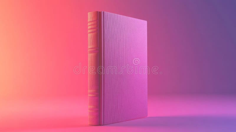 Vintage Book with Gradient Background Stock Illustration - Illustration ...