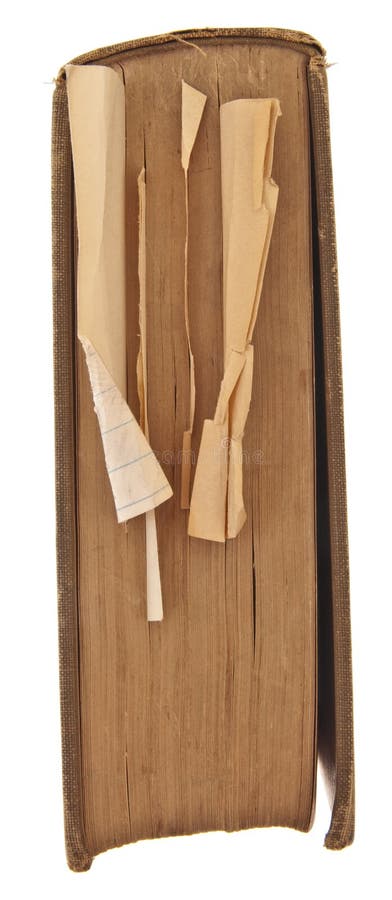 Vintage Book with Notes stock photo. Image of isolated - 15475578