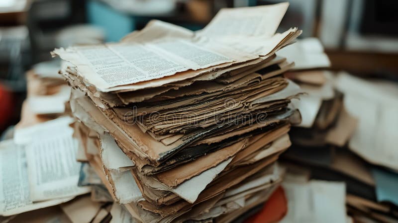 Vintage Book Pages Stacked in a Cozy Corner Create a Nostalgic ...