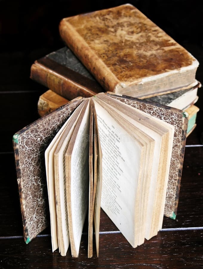 Vintage books 2 stock image. Image of peeled, hard, study - 1242213