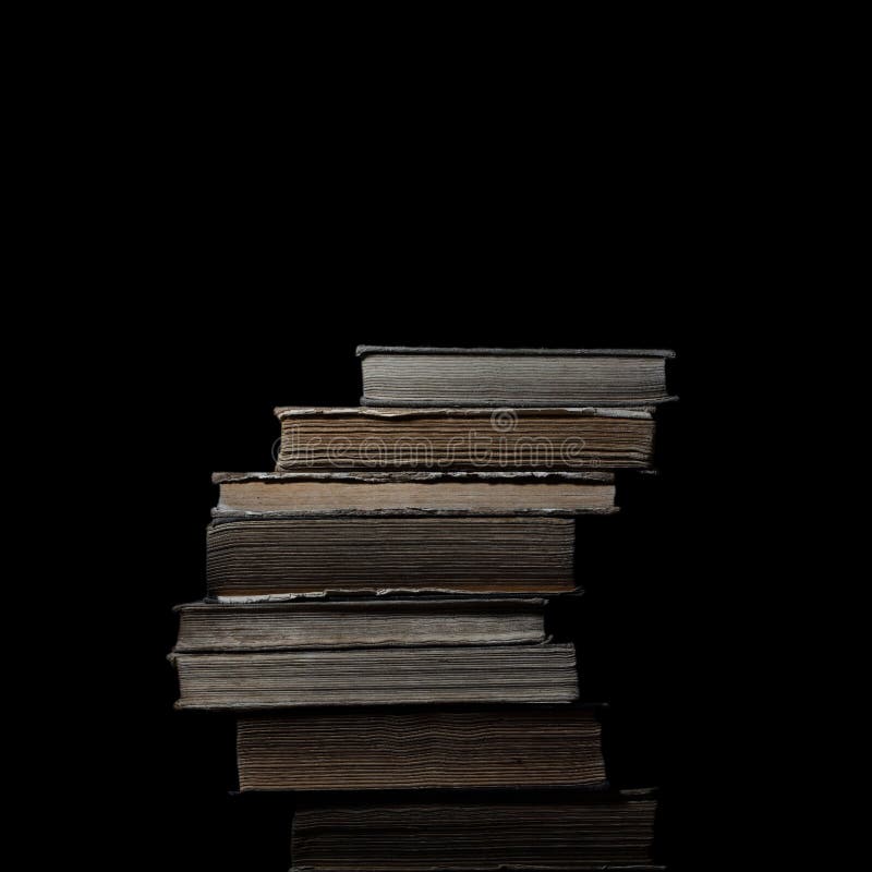Books in stack stock photo. Image of isolated, library - 27284522