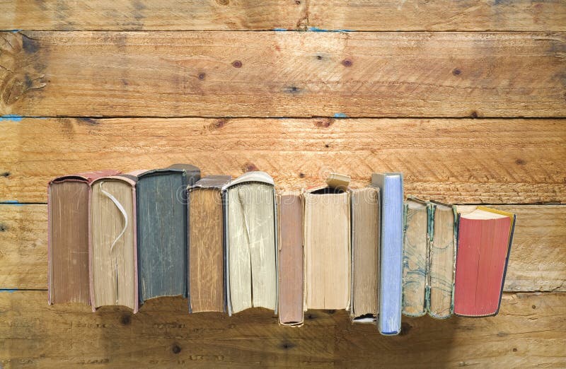 Books top view stock photo. Image of interior, novel - 55731494