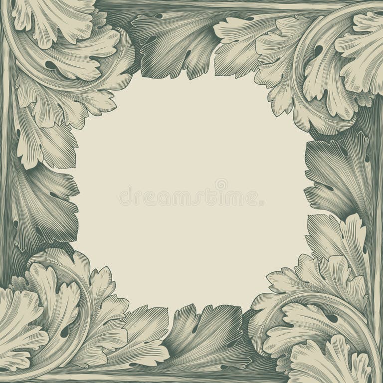 Rococo Frame Design Border Stock Illustrations – 20,830 Rococo Frame ...