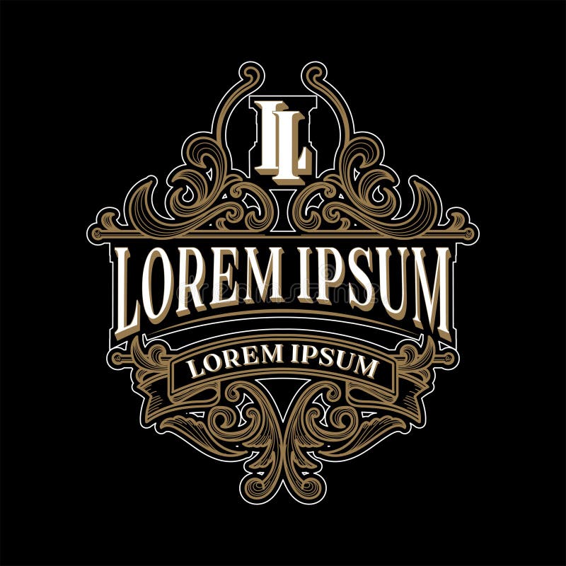 Vintage Border Frame Vintage Royal Crown Badge Embleem Logo Design ...