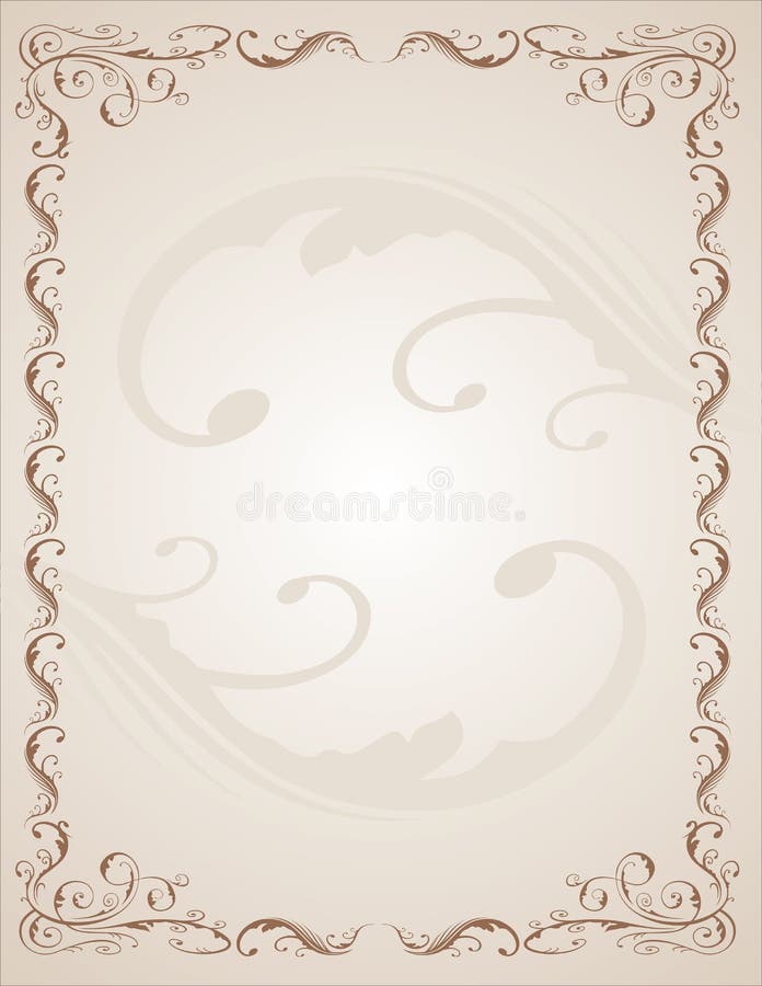 Border Letter Size Vintage Stock Illustrations – 307 Border Letter Size ...