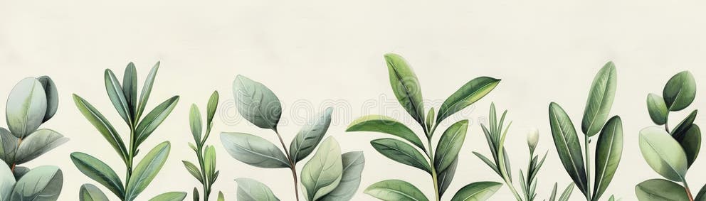 Vintage Botanical Illustration of Extinct Plants Stock Illustration ...