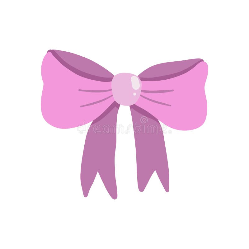 Vintage Bow. Freehand Drawing for Your Design Stock Vector ...