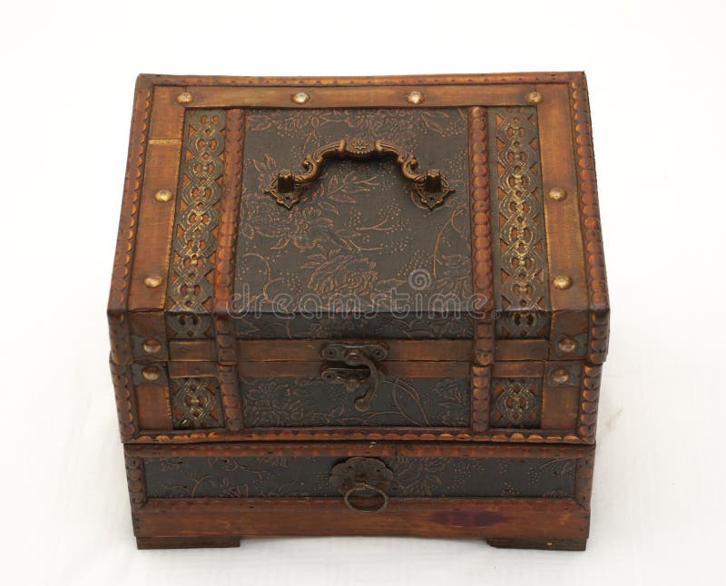 Vintage box stock photo. Image of isolated, vintage, closed - 16266018