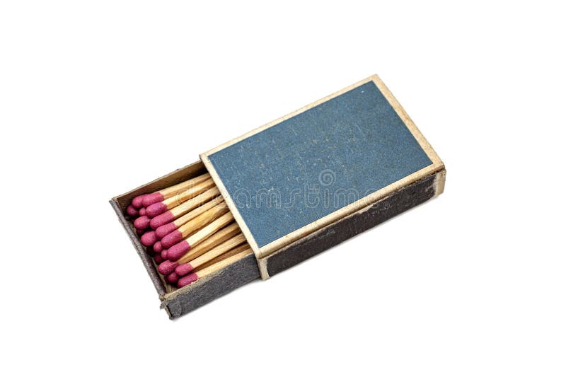 Vintage Box Matches with Match Sticks Stock Photo - Image of flammable ...