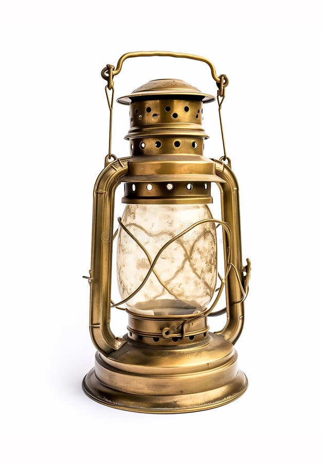 Vintage Brass Navigational Dividers Isolated on White Background. Stock ...