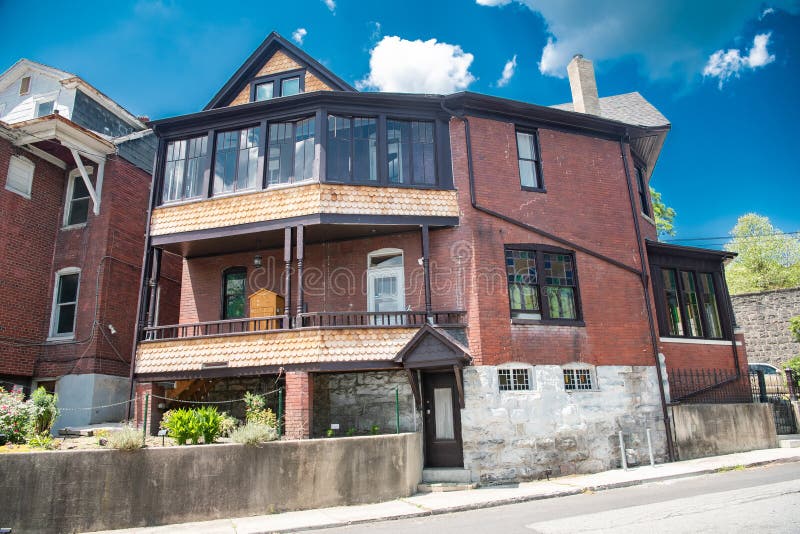 Vintage Brick Buildings in Cumberland, Moreland Editorial Photo - Image ...