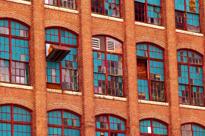 Vintage brick mill facade stock photo. Image of brick - 41539002