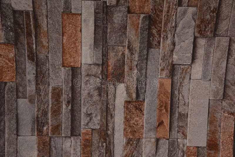 Vintage Brick Patterned Wallpaper. Stock Image - Image of wallpaper ...