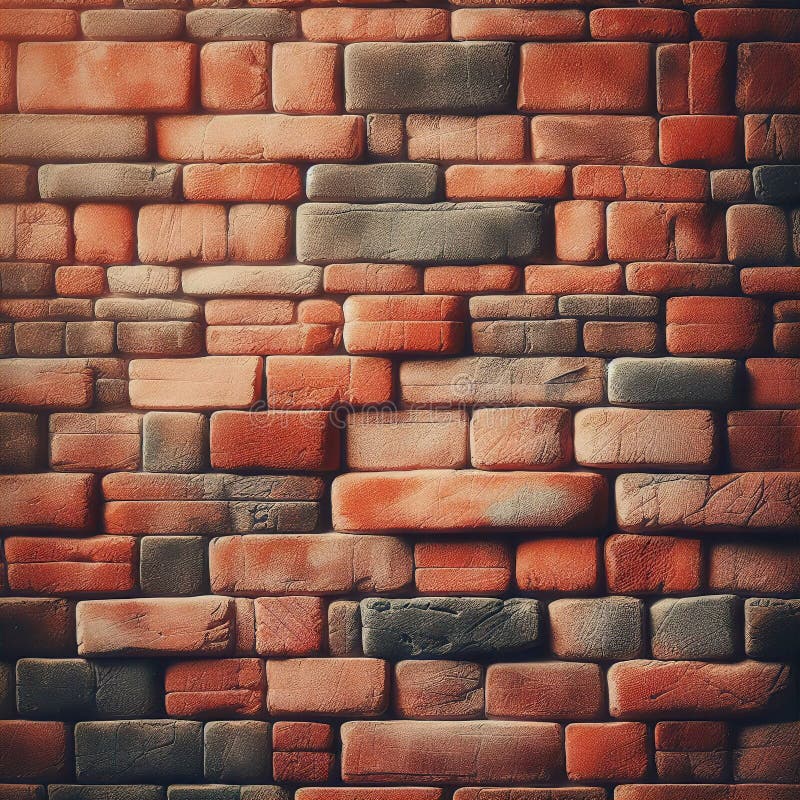 Vintage Bricks Wall Background Clay Bricks Wall Background Stock ...
