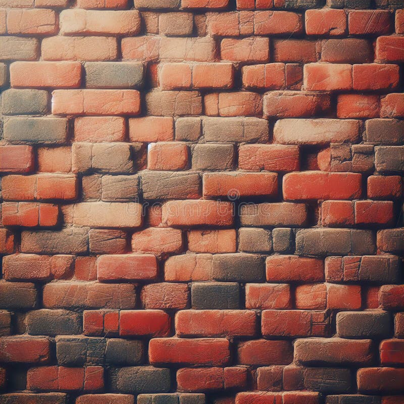 Vintage Bricks Wall Background Clay Bricks Wall Background Stock ...