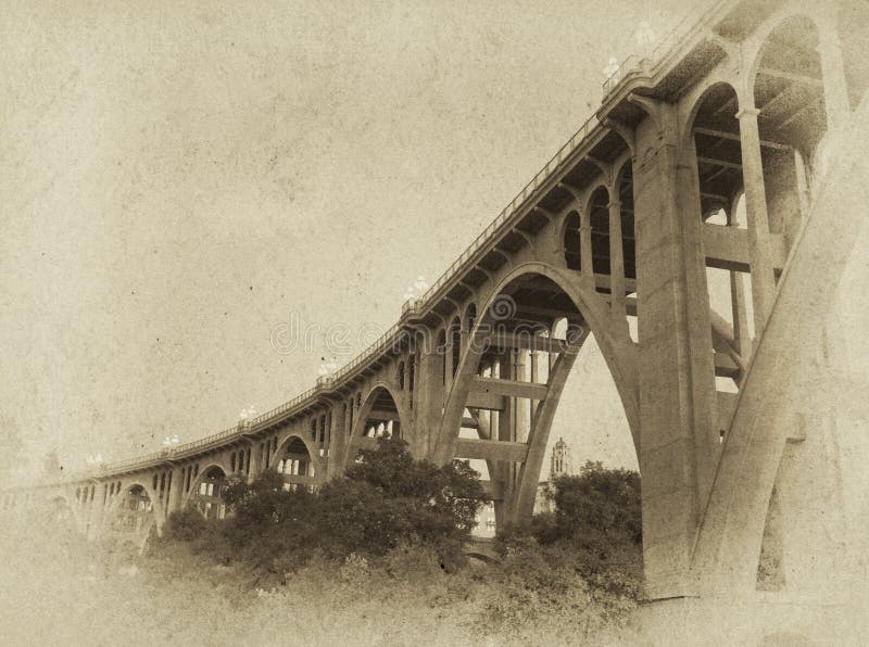 Vintage Bridge Photograph stock image. Image of road - 11517817