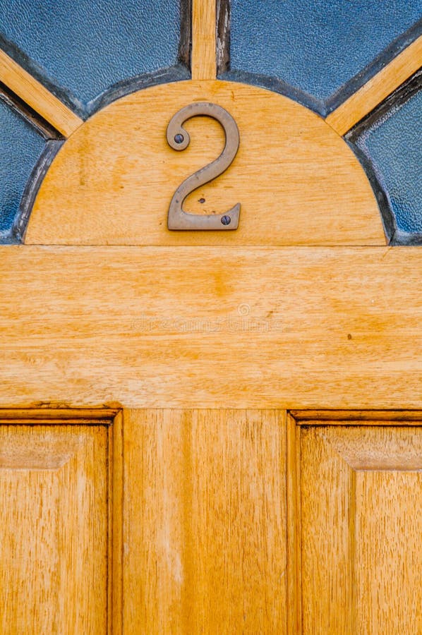 Vintage British Door with Number 2 Stock Image - Image of woodwork ...
