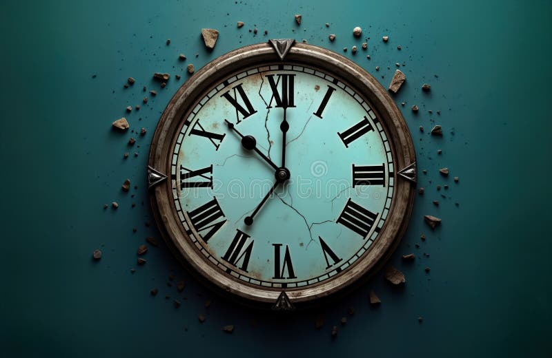 Old Broken Clock Stock Illustrations – 910 Old Broken Clock Stock ...