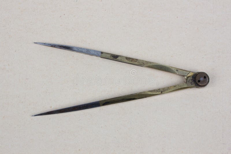 Vintage Bronze Dividers Calipers Nautical Navigation Chart Tool Stock ...