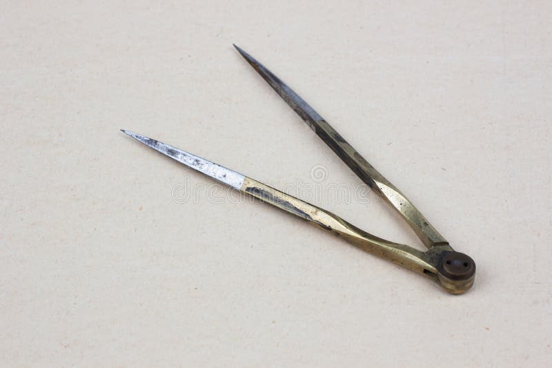 Vintage Bronze Dividers Calipers Nautical Navigation Chart Tool Stock ...