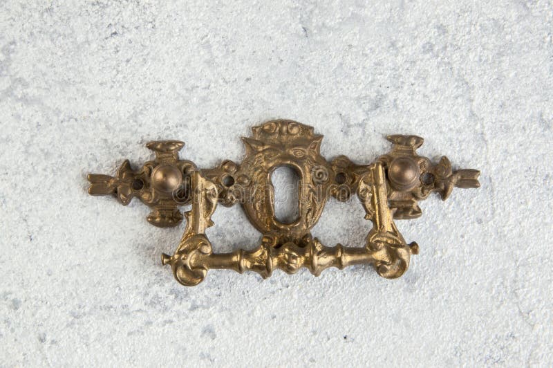 Vintage bronze door handle stock image. Image of futniture - 134535791