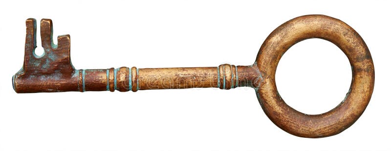 Vintage bronze key stock image. Image of fashioned, green - 21356281