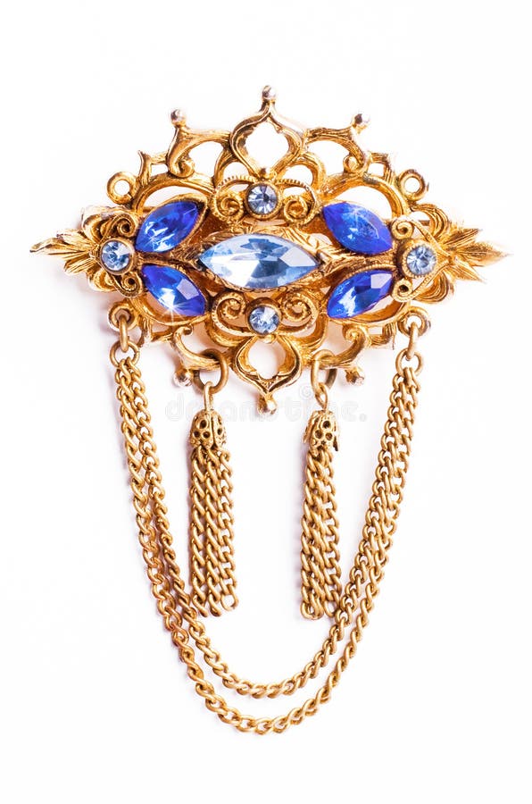 Vintage brooch stock photo. Image of leaf, circular, luxury - 13744186