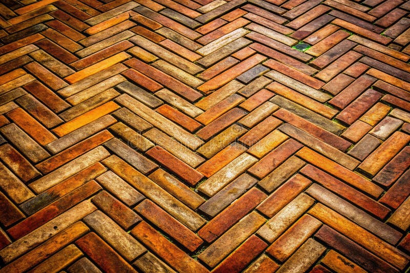 Vintage Brown Brick Zigzag Pattern a Detailed Architectural Background for Design Inspiration ...