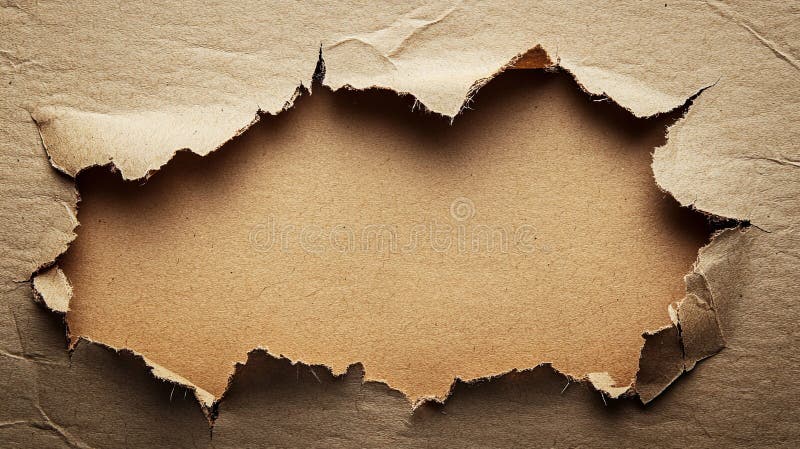 Vintage Brown Paper Torn Edges Texture Backgrounds Crafts Stock Photos ...
