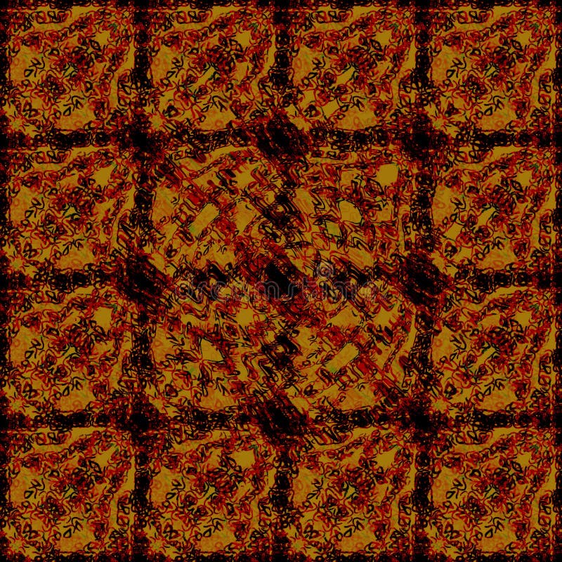 Vintage Brown Squares Repeat Pattern, Fabric, Surface, Poster, Print ...