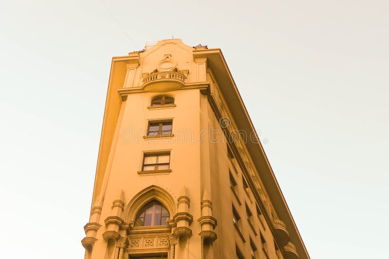 Vintage Building Architecture City Detail Exterior Stock Photo - Image ...