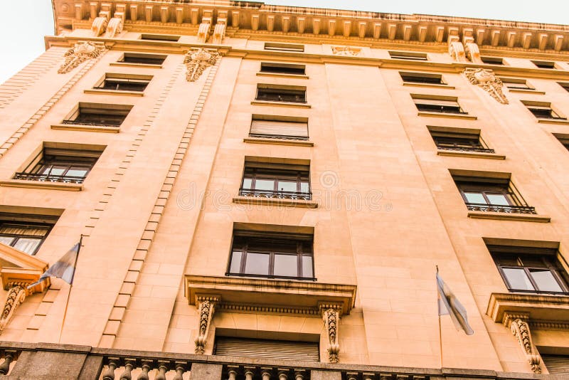 Vintage Building Architecture Icon Closeup Retro Style Stock Photo ...