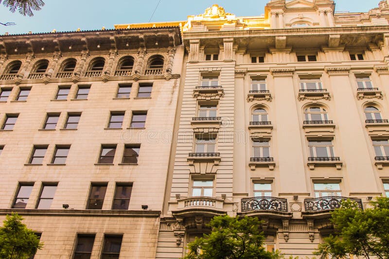 Vintage Building Architecture Retro Style Exterior Sign Stock Image ...