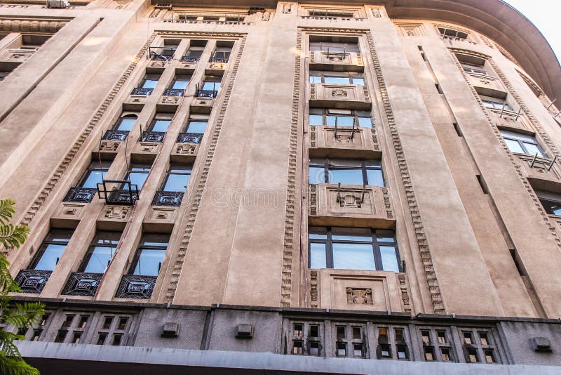 Vintage Building Architecture Retro Style Exterior Sign Stock Photo ...