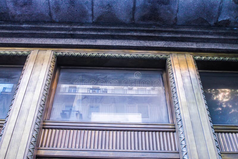 Vintage Building Architecture Retro Style Exterior Sign Stock Image ...