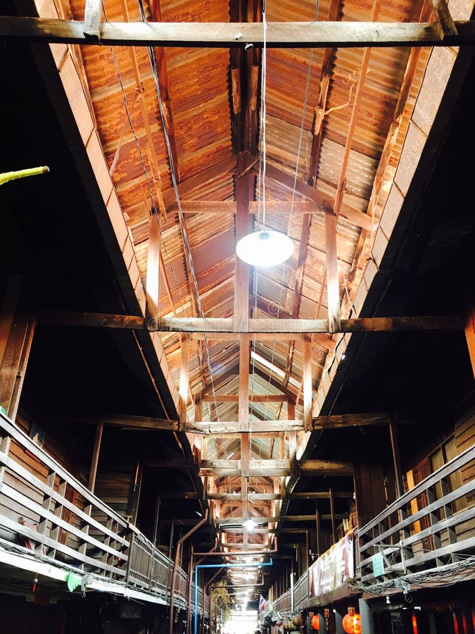 Vintage Building Architecture Wooden Ceiling Design Stock Photo - Image ...