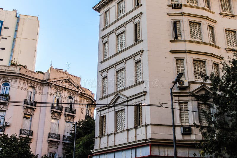 Vintage Building Facade History Facade Design Stock Image - Image of ...