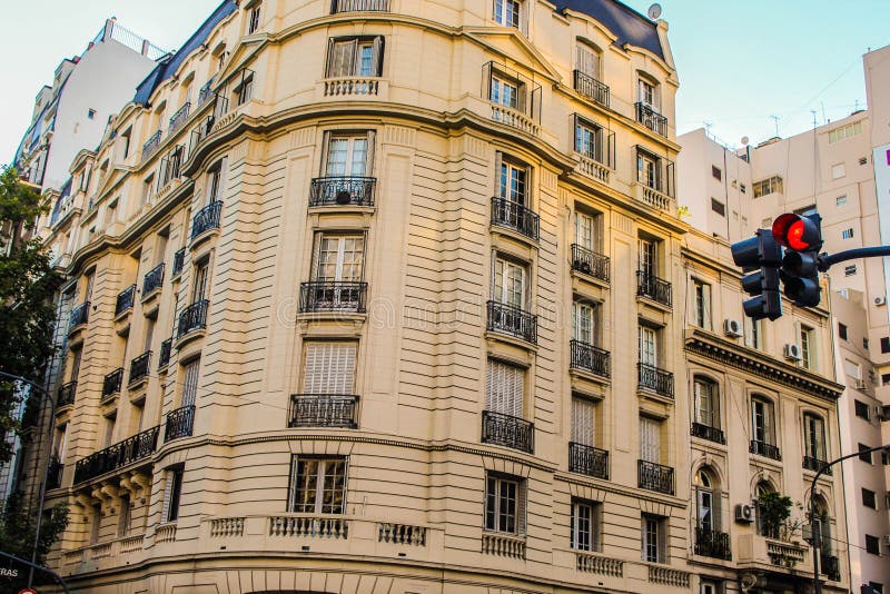 Vintage Building Facade Architecture Classical Stock Image - Image of ...