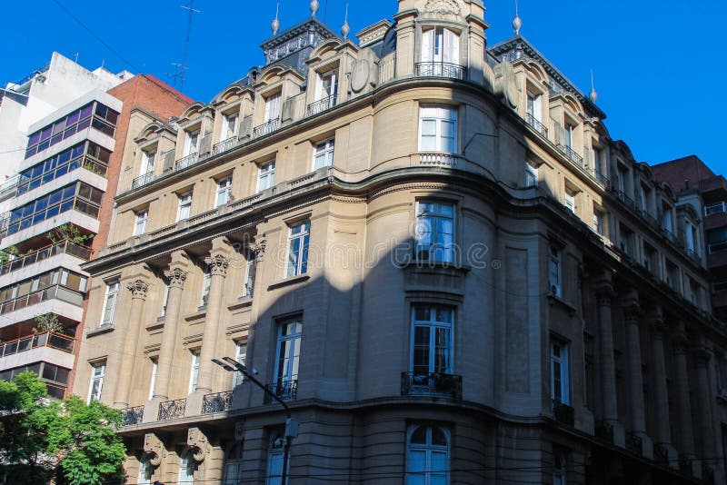 Vintage Building Facade Architecture Classical Stock Image - Image of ...