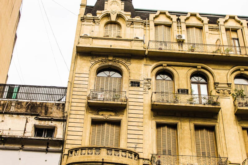 Vintage Building Facade Outside Urban Classic Symbol Stock Photo ...