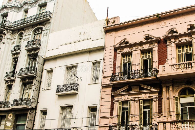 Vintage Building Facade Architecture Urban Street Stock Photo - Image ...