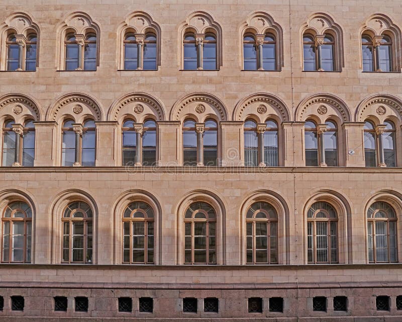 Vintage Building Facade, Germany Stock Photo - Image of arch ...