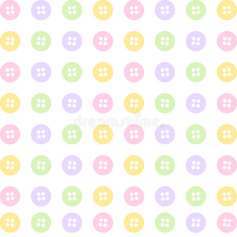 Vintage Buttons Seamless Pattern Stock Vector - Illustration of button, circle: 56211996