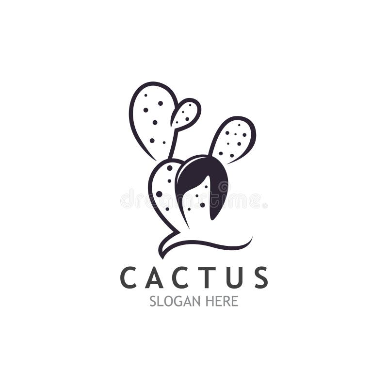 Vintage Cactus Tree Plant Logo Nature Design, Desert Plant Vector ...