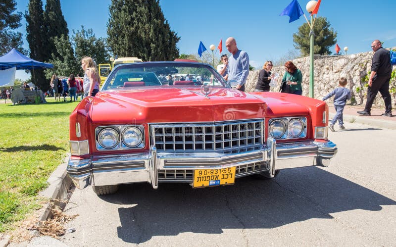 Vintage Cadillac Eldorado Car Presented on Oldtimer Car Show, Israel ...