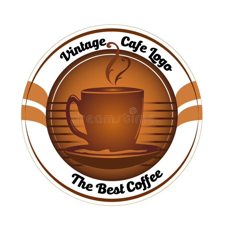 Vintage Cafe Logo Design with Eps Illustration File. Stock Vector ...